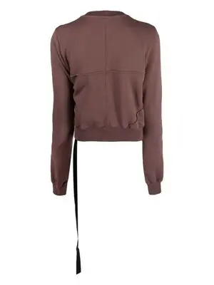 Rick Owens Organic Cotton Cropped Sweatshirt