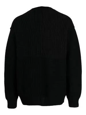 Comme Des Garçons Long-sleeved Wool Jumper