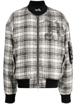 HACULLA. Tweed Zipped Bomber Jacket