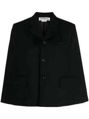 Comme Des Garçons Single-breasted Wool Cape