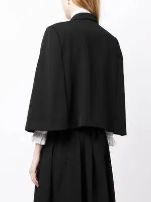 Comme Des Garçons Single-breasted Wool Cape