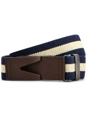TOD'S Striped Snap-buckle Belt - Blue