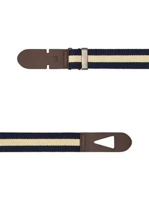 TOD'S Striped Snap-buckle Belt - Blue