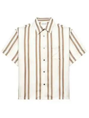 John Elliott Stripe-print Silk Shirt