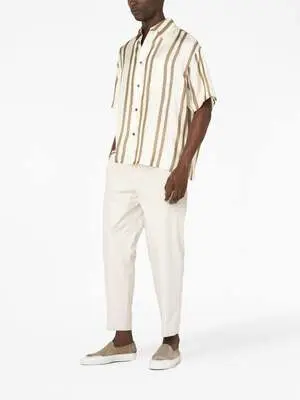 John Elliott Stripe-print Silk Shirt