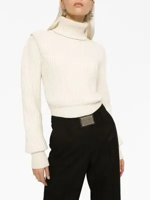 Dolce & Gabbana Logo-plaque Straight-leg Trousers