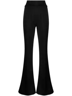 Galvan High-waisted Flared Trousers - Black
