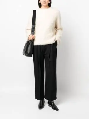 TOTEME Textured Alpaca Wool-blend Jumper - Neutrals