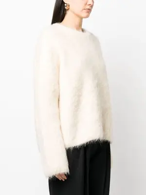 TOTEME Textured Alpaca Wool-blend Jumper - Neutrals