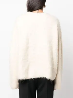 TOTEME Textured Alpaca Wool-blend Jumper - Neutrals