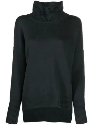 LISA YANG Funnel-neck Cashmere Jumper - Grey