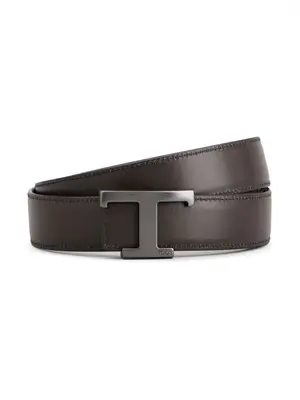 TOD'S Leather Reversible Belt - Blue