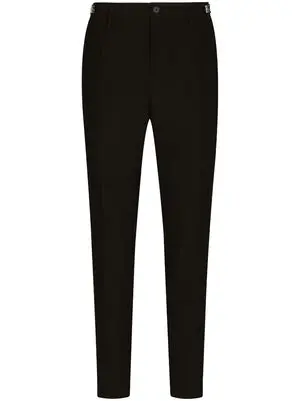 Dolce & Gabbana Pressed-crease Tailored Trousers - Black