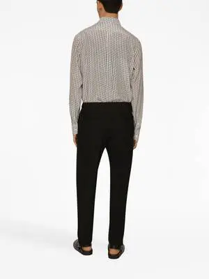 Dolce & Gabbana Pressed-crease Tailored Trousers - Black