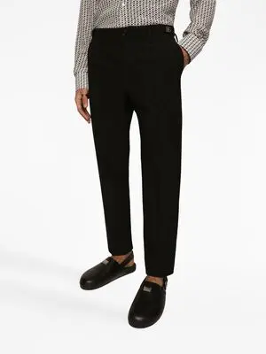 Dolce & Gabbana Pressed-crease Tailored Trousers - Black