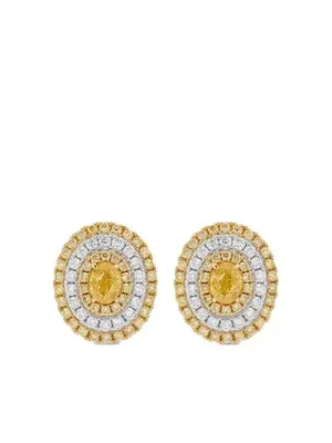 HYT JEWELRY Diamond Stud Earrings - Gold