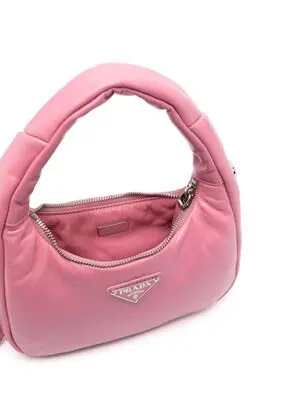 Prada Padded Nappa Leather Shoulder Bag - Pink