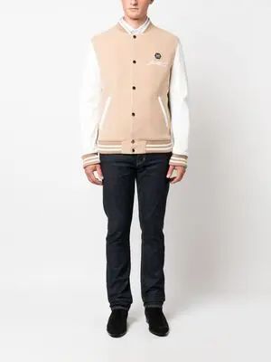 Philipp Plein Skull & Bones Bomber Jacket