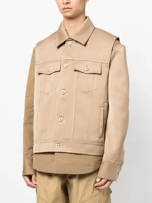 FENG CHEN WANG Logo-patch Long-sleeve Jacket