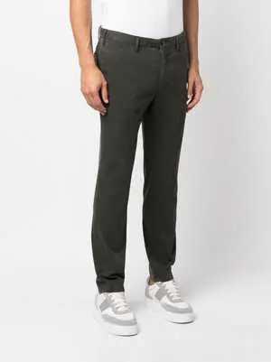 Incotex Low-rise Straight-leg Trousers - Green