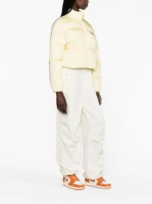 Palm Angels Logo-embroidered Puffer Jacket - Yellow