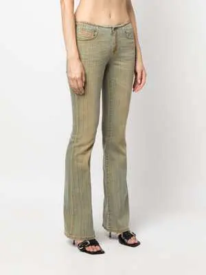 DIESEL® Logo-plaque Flared Jeans