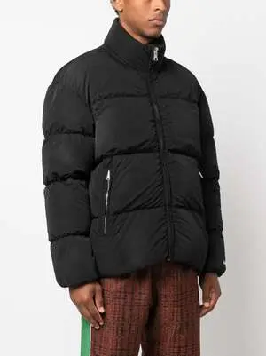Palm Angels Logo-embroidered Padded Jacket