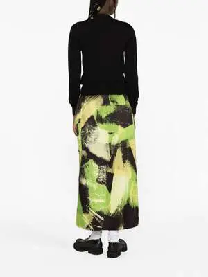 Palm Angels Sunsets-embroidered Merino-blend Jumper