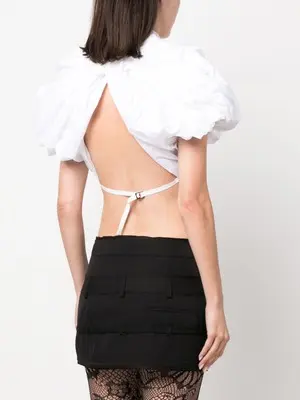 Jacquemus La Chemise Pavane Cropped Shirt