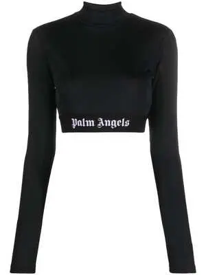 Palm Angels Long Sleeve Performance Tops For Women