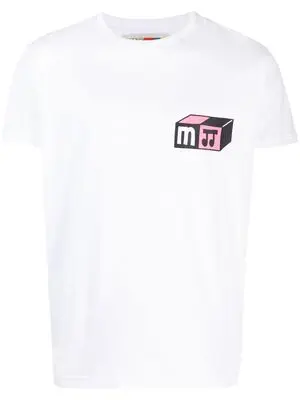 MODES Logo-print Cotton T-shirt - White