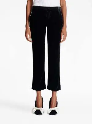 Balmain Cropped Velvet Trousers