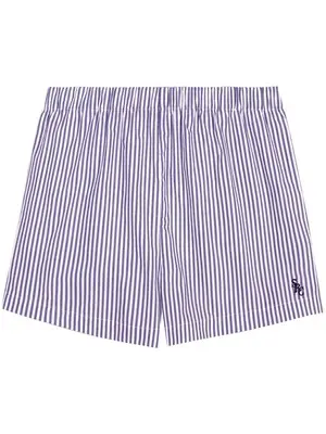 Sporty & Rich Striped Poplin Shorts