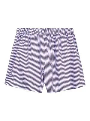 Sporty & Rich Striped Poplin Shorts