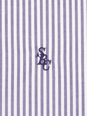 Sporty & Rich Striped Poplin Shorts