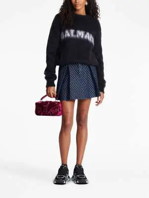 Balmain Logo-jacquard Jumper - Black