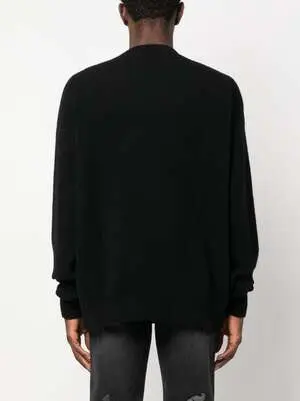 Palm Angels Logo-embroidered Jumper - Black