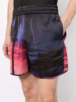BLUE SKY INN Graphic-print Shorts - Blue