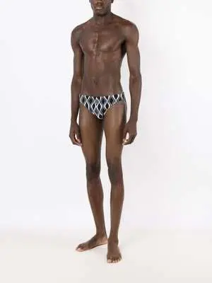 AMIR SLAMA Graphic-print Swim Trunks