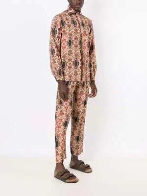 AMIR SLAMA Graphic-print Long-sleeved Shirt