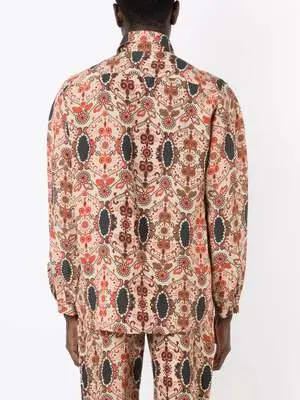 AMIR SLAMA Graphic-print Long-sleeved Shirt