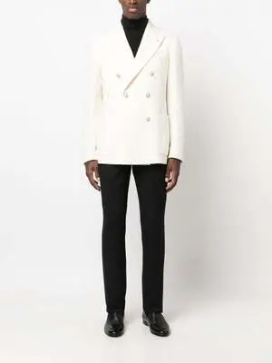 Tagliatore Double-breasted Ribbed Blazer