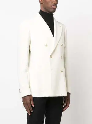 Tagliatore Double-breasted Ribbed Blazer