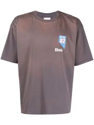 Rhude O2 Off-road Print Cotton T-shirt