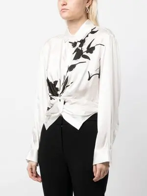JNBY Graphic-print Silk Shirt