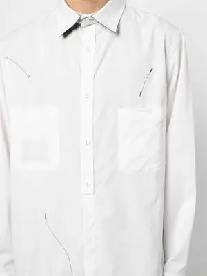 Yohji Yamamoto Graphic-print Cotton Shirt