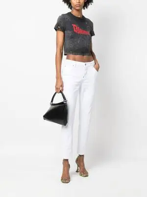 Dsquared2 Logo-print Faded Cotton T-shirt