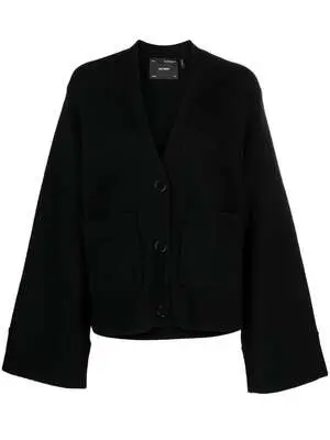 Axel Arigato Memory Boxy-fit Wool Cardigan - Black