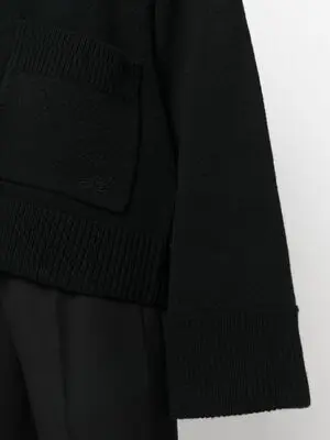 Axel Arigato Memory Boxy-fit Wool Cardigan - Black