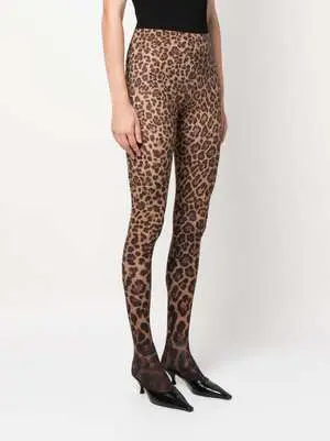 Valentino Garavani Leopard Print Tights